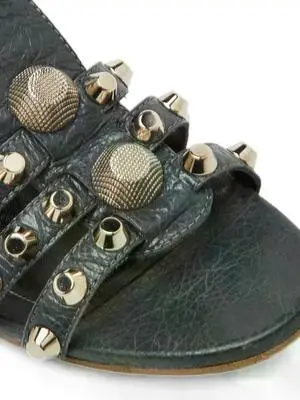 Balenciaga Arena Studded Wedge Sandals