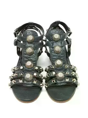 Balenciaga Arena Studded Wedge Sandals