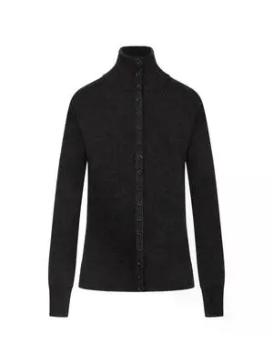 LEMAIRE Button-up Wool Cardigan - Brown
