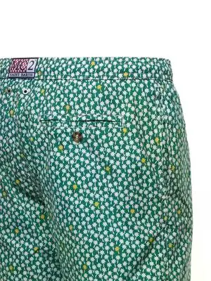 MC2 SAINT BARTH Palm Tree-print Swim Shorts