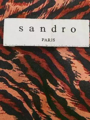 Sandro Animal-print Short-sleeve Shirt