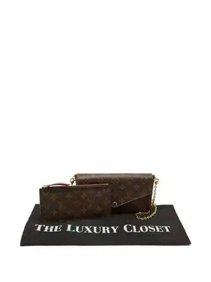 LOUIS VUITTON Pochette Félicie Monogram Shoulder Bag - Brown