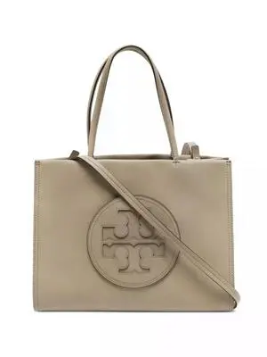 Tory Burch Small Ella Logo Patch Tote Bag - Neutrals