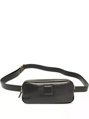 Miu Miu Logo Belt Bag - Black