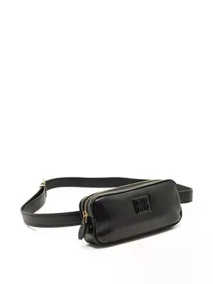 Miu Miu Leather Embossed Logo Belt Bag
