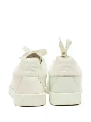 Dolce & Gabbana Portofino Perforated Leather Sneakers - White
