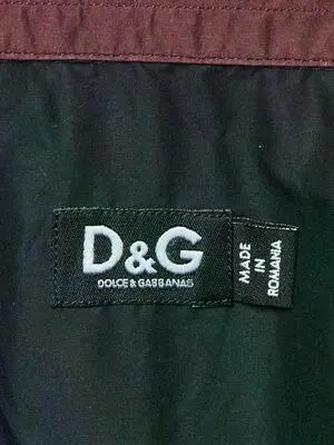 Dolce & Gabbana Embroidered Logo Slim-fit Shirt
