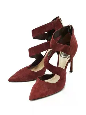 Dior D'orsay Pointed-toe Pumps - Red