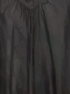 Balenciaga Flou Monogram-jacquard Maxi Dress