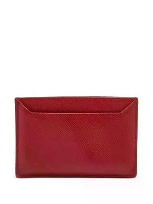 Prada Saffiano Lux Logo Card Case