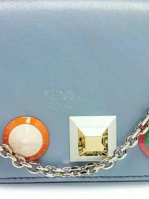 Fendi Leather Chain Wallet
