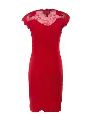 Roberto Cavalli Lace Detail Midi Dress