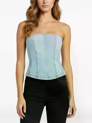 Balmain Paneled Zip-up Corset