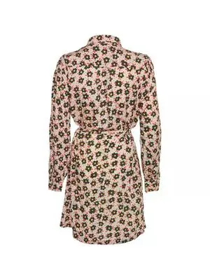 Moschino Floral-print Belted Midi Dress