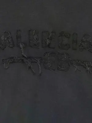Balenciaga Distressed-logo T-shirt