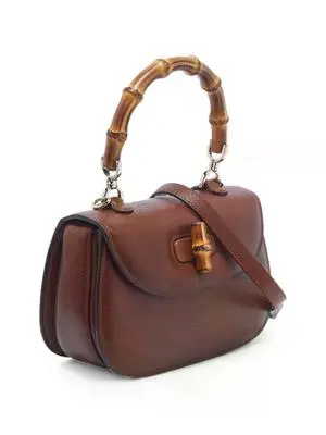Gucci Small Bamboo 1947 Leather Tote Bag