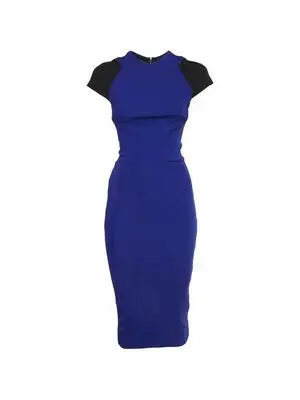 Victoria Beckham Jersey Sheath Midi Dress