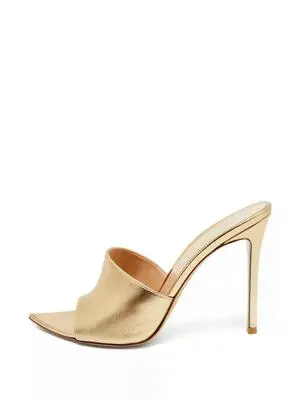 GIANVITO ROSSI Elle Heeled Sandals - Gold