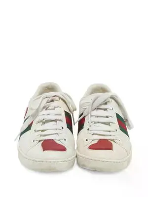 Gucci Ace Web Heart Low-top Sneakers