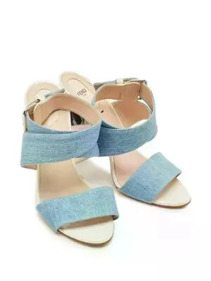 Fendi Flora Detail Ankle-wrap Sandals