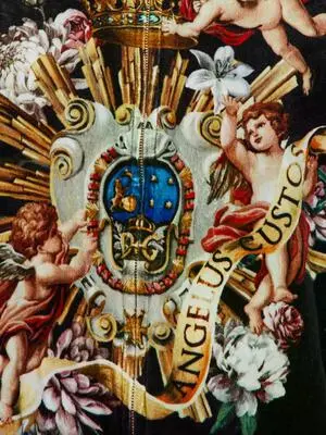 Dolce & Gabbana Baroque Angels-print Bomber Jacket