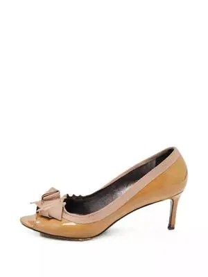 LANVIN Bow-detail Patent-finish Pumps