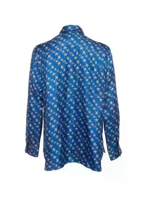 Max Mara Starfish-print Silk Shirt