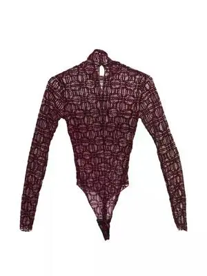 Elisabetta Franchi Monogram-pattern Bodysuit