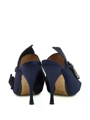 N°21 Raso Knot Crystal-embellished Mules