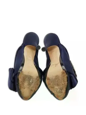 N°21 Raso Knot Crystal-embellished Mules