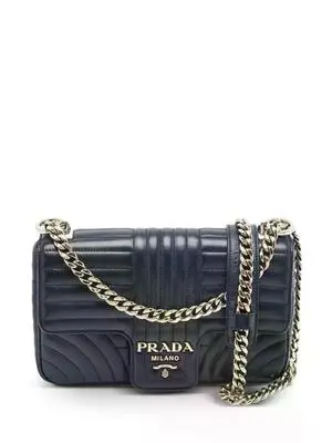 Prada Medium Diagramme Cross-body Bag - Blue
