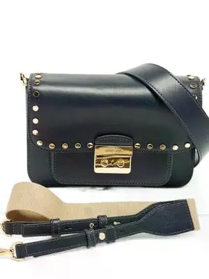 Michael Kors Sloan Studded Shoulder Bag - Blue