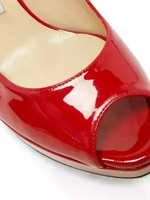 JIMMY CHOO Clue Peep-toe Slingback Pumps
