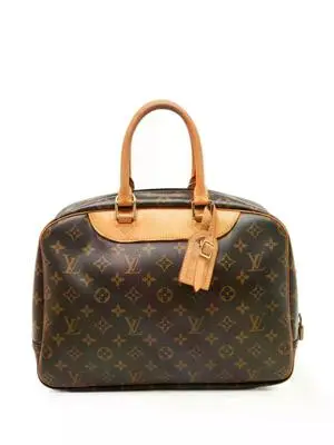 LOUIS VUITTON Monogram Canvas Deauville Handbag - Brown