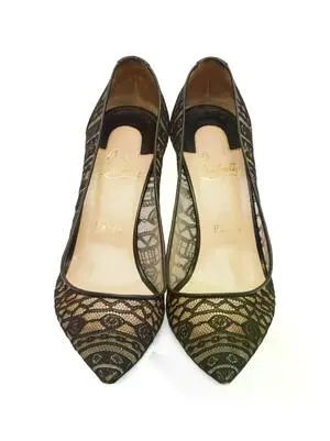 CHRISTIAN LOUBOUTIN Saramor Lace Heeled Pumps