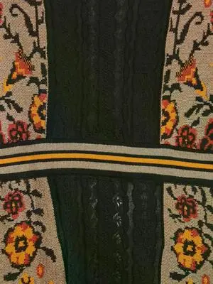 Missoni Floral-print Knit Cotton Midi Dress - Brown