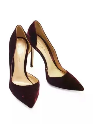 GIANVITO ROSSI D'orsay Suede Pumps - Red