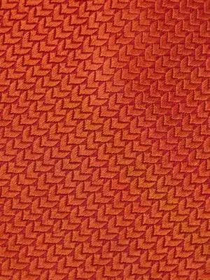 Ermenegildo Zegna Jacquard Silk Neck Tie - Orange