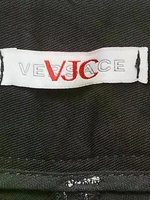 Versace Sequin-embellished Waistband Cropped Trousers