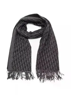 Dior Oblique Tasseled-ends Scarf