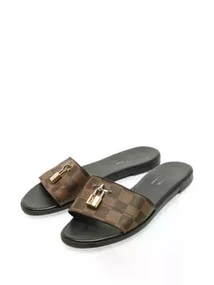 LOUIS VUITTON Lock It Slide Sandals