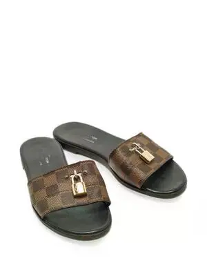 LOUIS VUITTON Lock It Slide Sandals