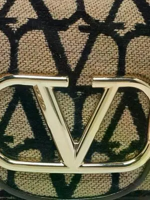 Valentino Garavani Locò Small Iconographe Canvas Shoulder Bag