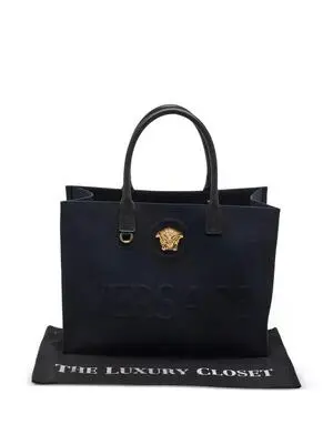 Versace La Medusa Tote Bag - Blue