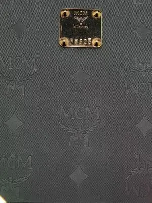 Mcm Berlin Studded Round Tote Bag