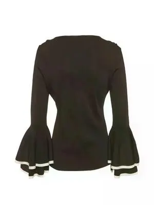 Carolina Herrera Flared-sleeve Knit Top