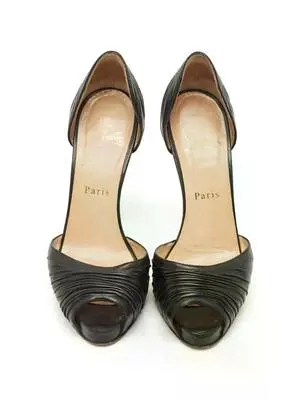 CHRISTIAN LOUBOUTIN Armadillo Leather Heeled D'orsay Pumps