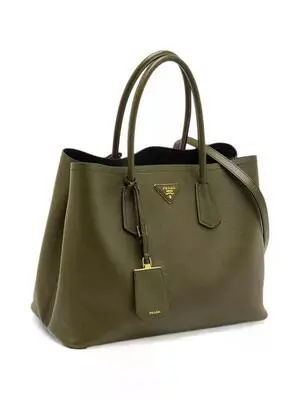 Prada Medium Double-handle Tote Bag - Green
