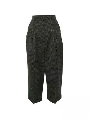 Dolce & Gabbana Dot-print Pleated Trousers