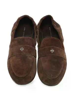 Tory Burch Double T Suede Loafers